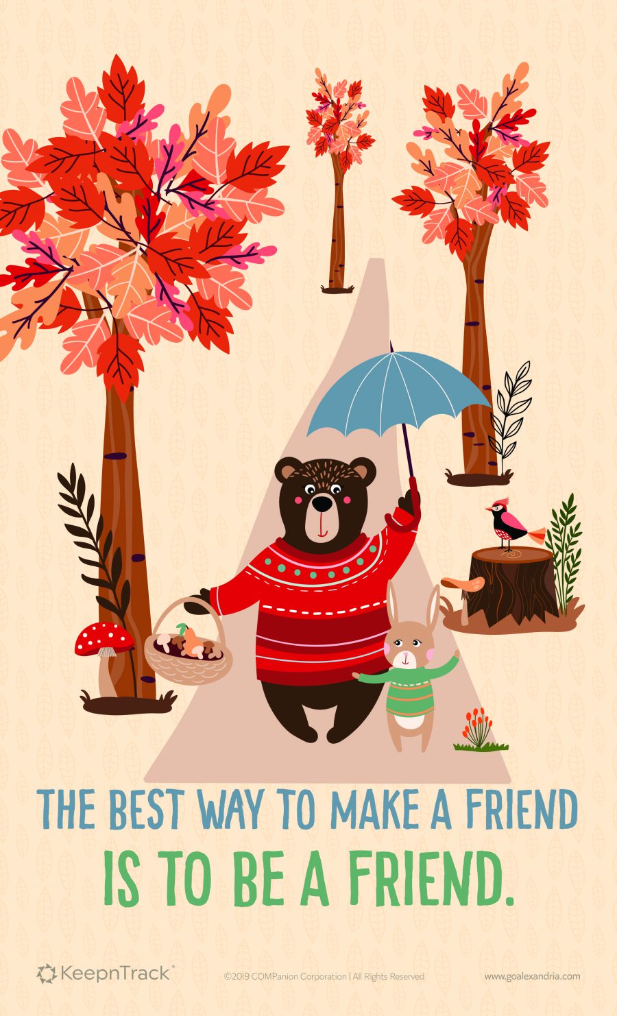 November Friendship Poster - KeepnTrack Visitor Management